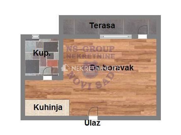 21m2 Garsonjera u srcu Sremske Kamenice