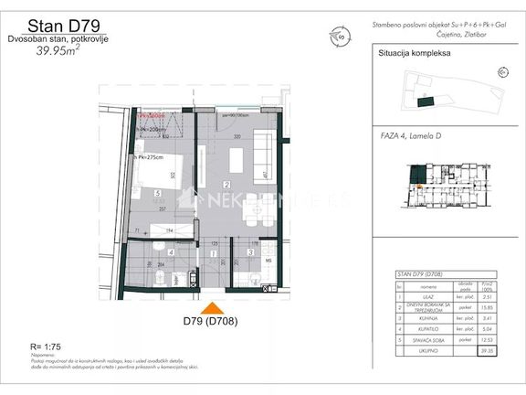 Prodaja, stan dvosoban, Čajetina Čajetina
