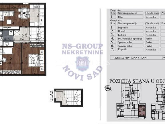 Trosoban stan na Grbavici, 50m2