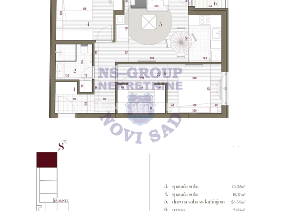Odličan trosoban stan u izgradnji na Telepu! 62m2