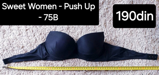 Sweet Women Push Up grudnjak brushalter crni 75B