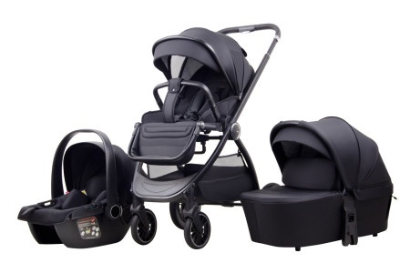 La mama trio kolica za bebe 3u1 - black ( lmtrioblck000 )