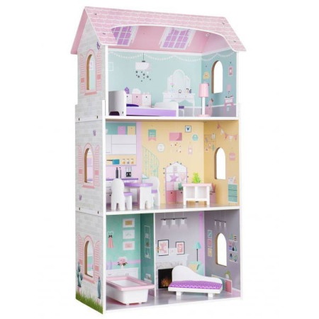 Eco toys drvena kućica za lutke blueberry residence ( 4121 )