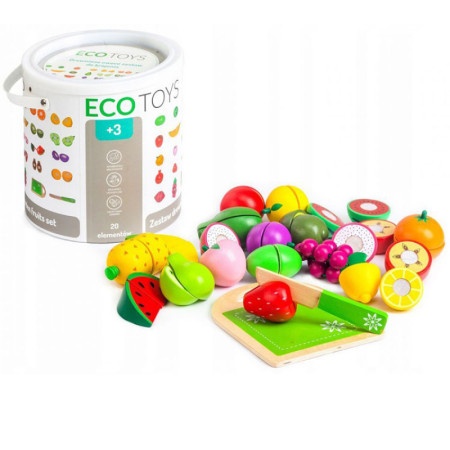 Eco toys set od 20 delova drveno voće ( tl87114 )