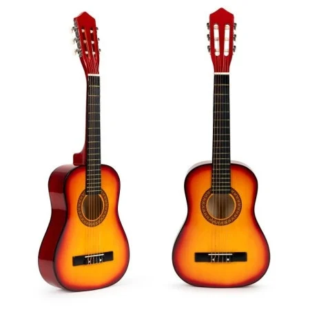 Eco toys velika klasična drvena gitara za decu sa 6 žica ( hx18022-30 nat )