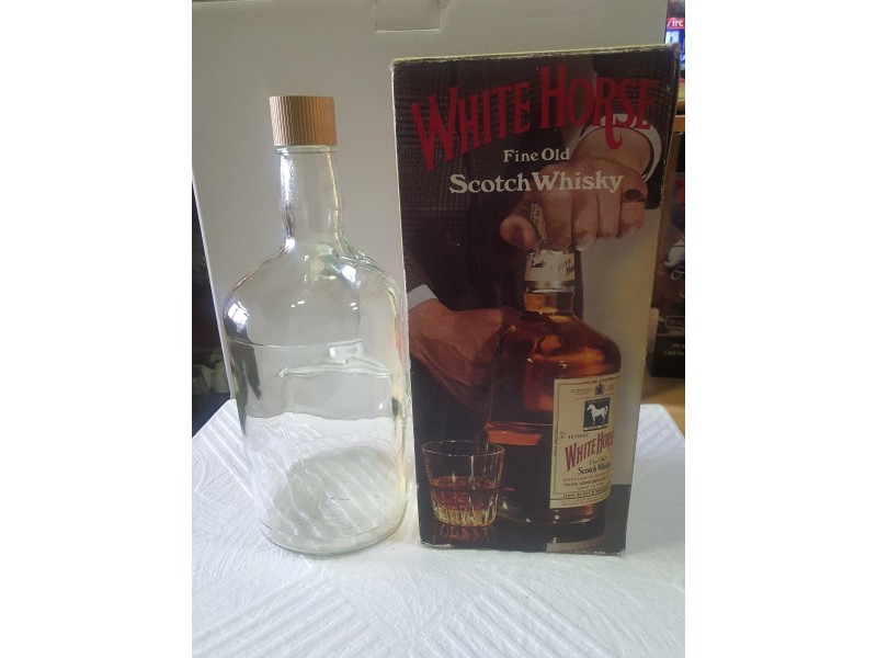Flaša i kutija White Horse wisky 2 l