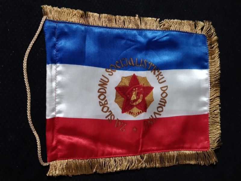 smrt fašizmu sloboda narodu zastavica 25 sa 20cm