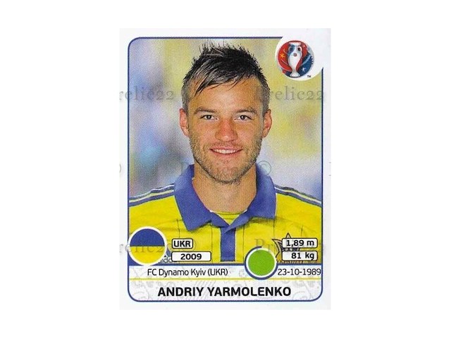 EURO 2016 sličica broj 289 , Panini