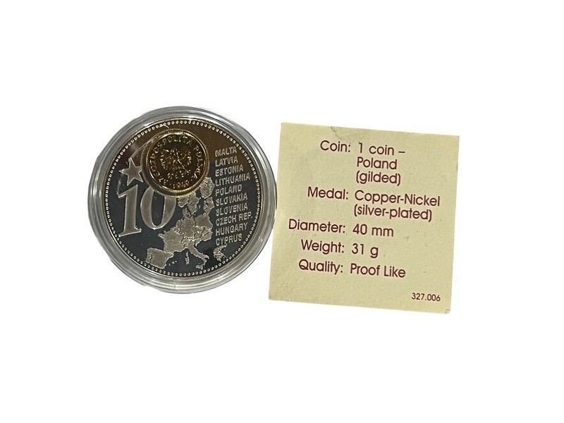 Poljska 2006 Medalja 10 EUR Vrednost + Sertifikat - TOP