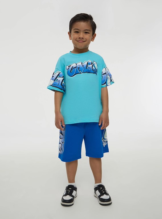 Šorts trenerka sa grafiti printom - Intenzivnoplava