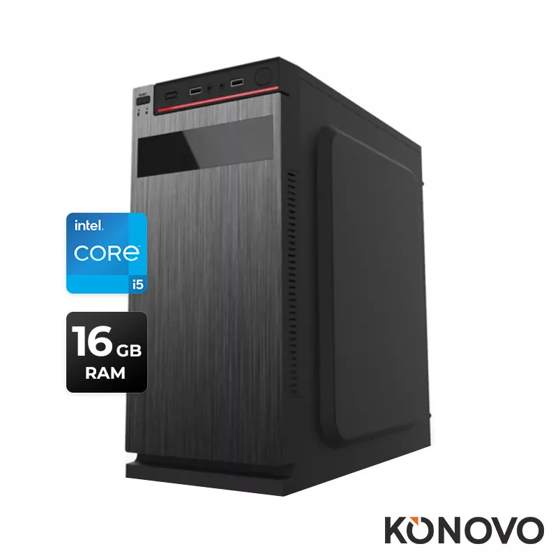 KONOVO Office i5-14400 16GB RAM 1TB NVMe SSD H610M 500W NoOS