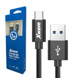 XWAVE KABLOVI KABL USB TIP C NA TIP A 2M CRNI