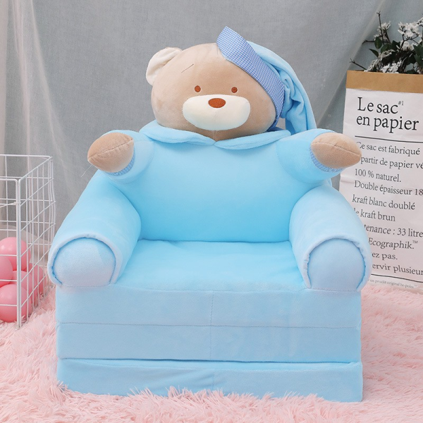 Foteljica za decu sklopiva Sleeping Bear Blue