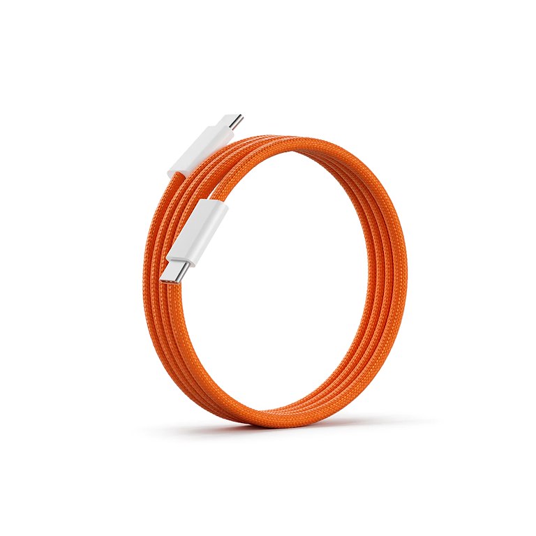 USB Data Cable WEWO Za IPhone 17 Seriju Type C Na Type C 60W PD Cable (ORIG. Design) Narandžasti 1m