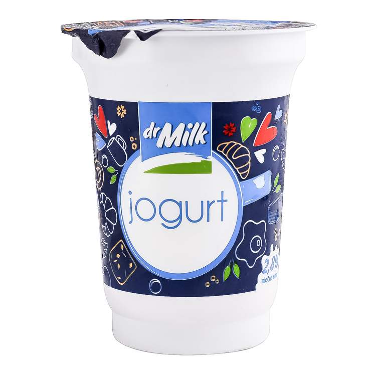 Dr milk jogurt 2.8%mm 180g čaša dr milk