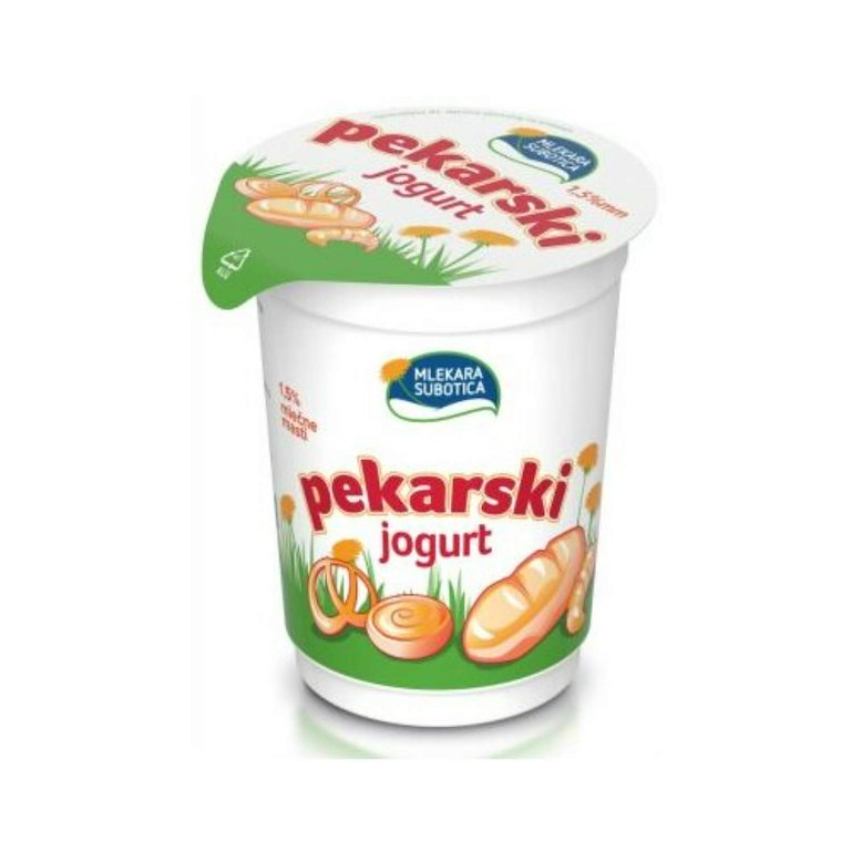 Mlekara Subotica jogurt pekarski 1%mm 250g čaša mlekara subotica