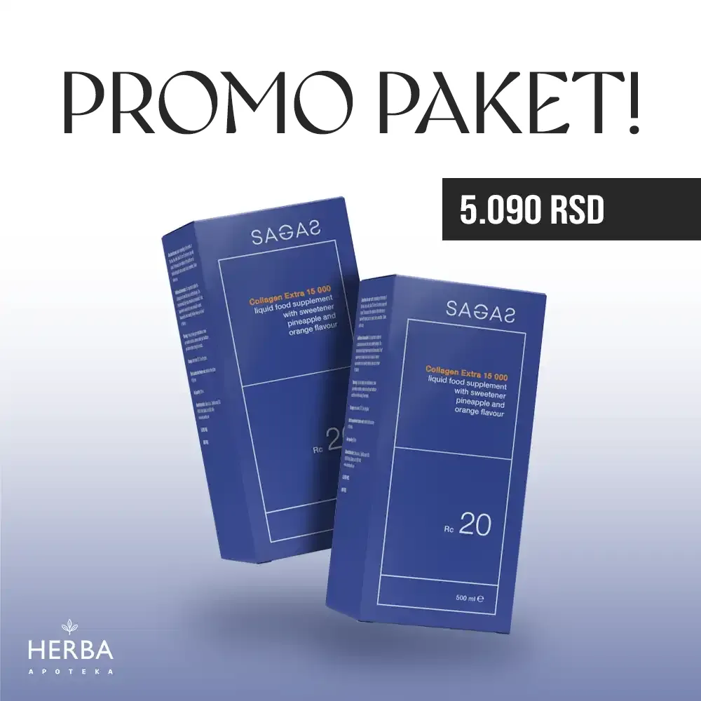 Sagas Promo paket Rc 20 Collagen Extra 15 000 500ml x2