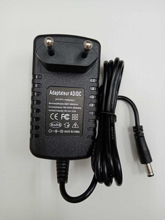 Strujni adapter, napajanje, 9V/2A, AC/DC, 5.5mm, kabl 1.1m