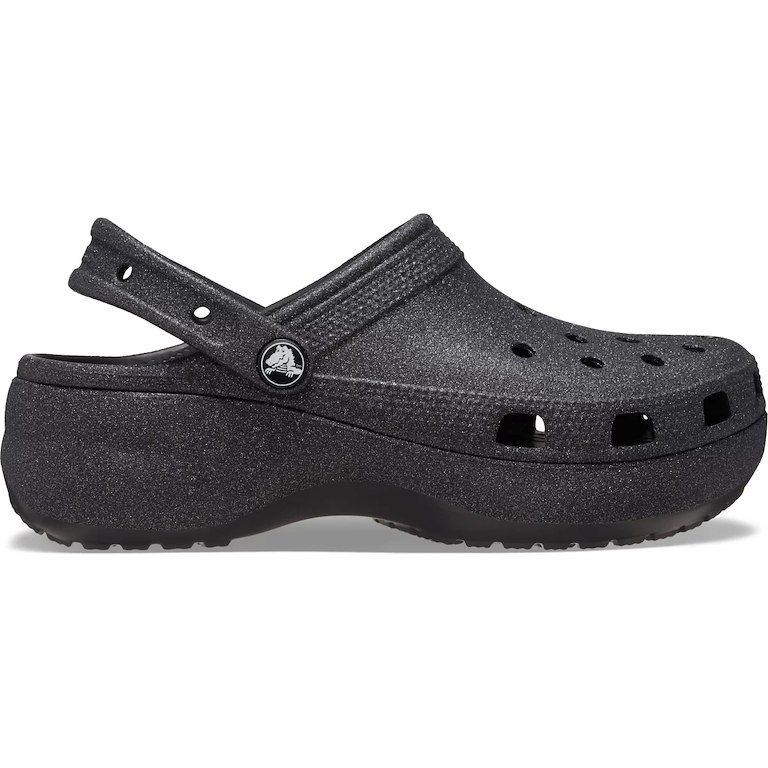 Womens Classic Platform Glitter Clog