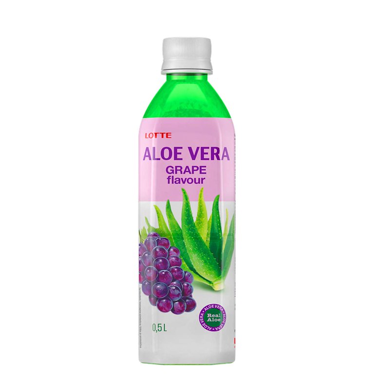 Lotte sok aloe vera grape pet 500ml lotte