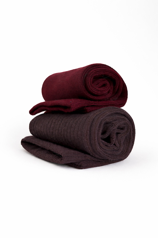 BASIC Pack Of 2 | Burgundy-Brown