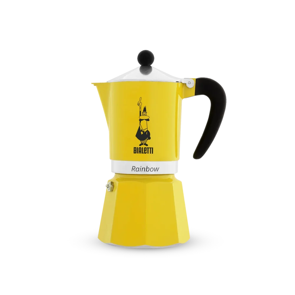 Bialetti Rainbow Giallo 3 Cup – Moka Pot Lonče