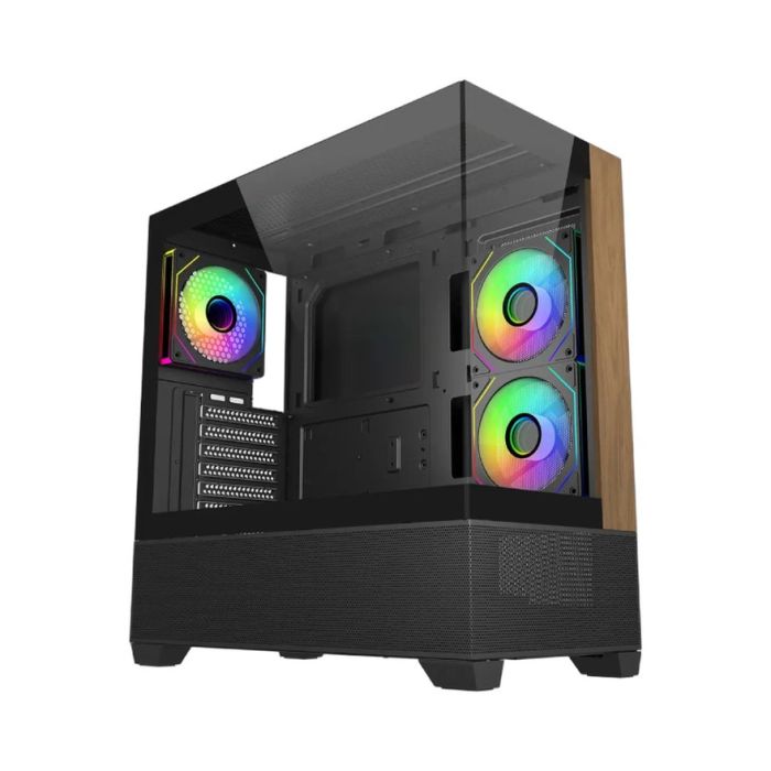 Kućište Cooler Master Elite 690 (E690-KHNN-S00) ARGB black-wood