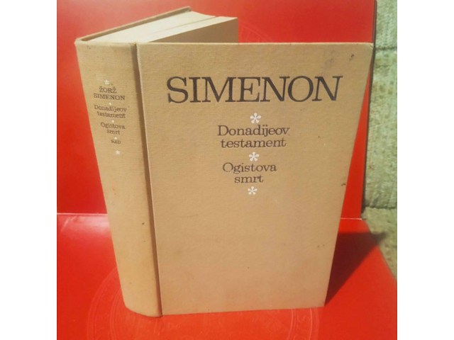 DONADIJEOV TESTAMENT - OGISTOVA SMRT Simenon