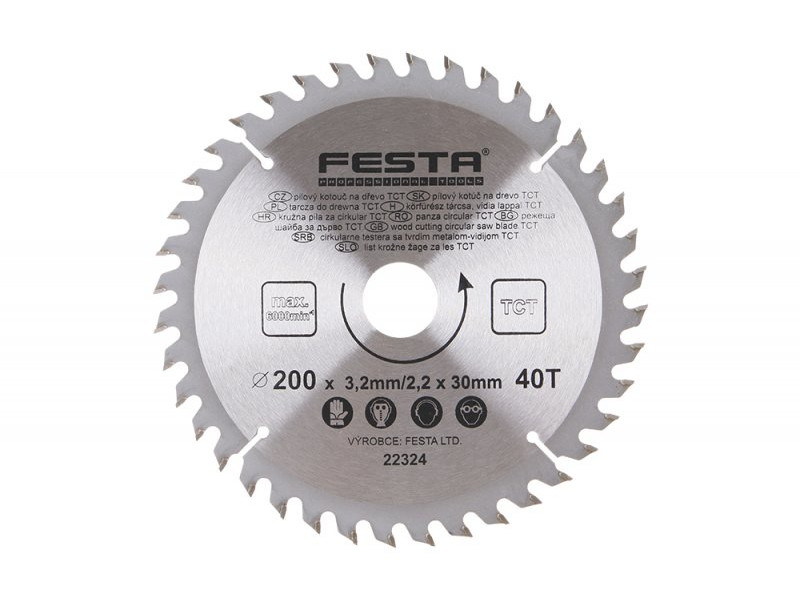 KRUŽNA TESTERA F200/30/40Z/22324