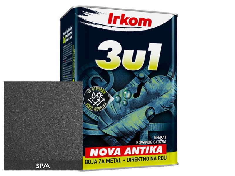 IRKOM 3U1 ANTIKA SIVA 3 KG