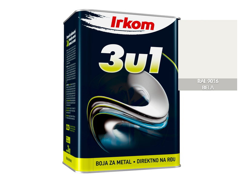 IRKOM 3U1 BELI RAL 9016 3KG