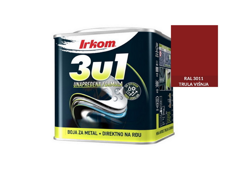 IRKOM 3U1 TRULA VIŠNJA RAL 3011 KG