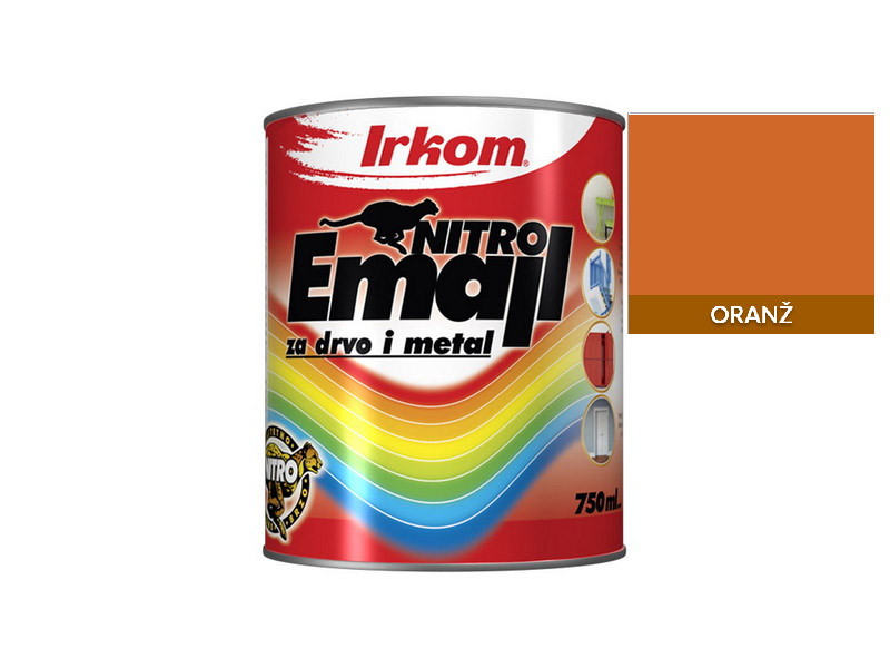 IRKOM NITRO EMAJL ORANŽ 750ML