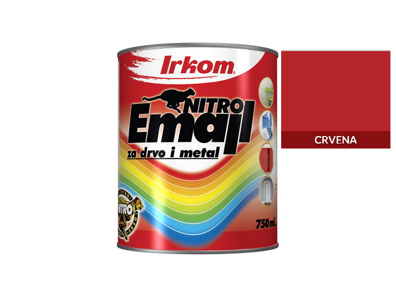 IRKOM NITRO EMAJL CRVENI 750ML