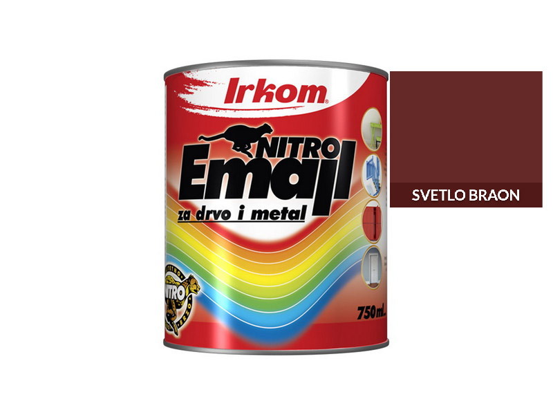 IRKOM NITRO EMAJL SVETLO BRAON 750ML