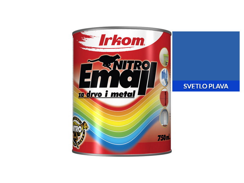 IRKOM NITRO EMAJL SVETLO PLAVI 750ML