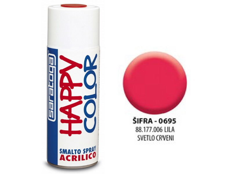 HAPPY SPREJ FLUO CRVENI LILLA 006 RAL 4005