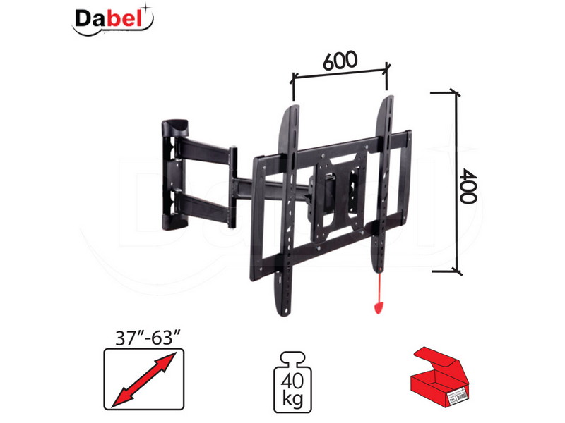 NOSAČ-TV N117 CRNI 37-63" -40KG