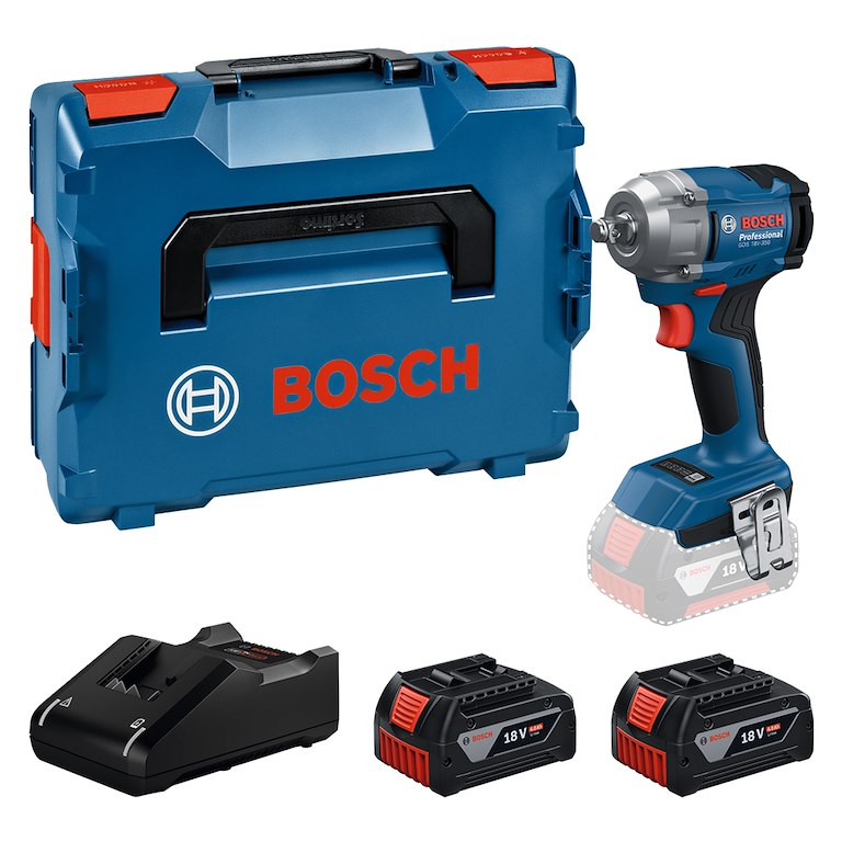 AKU UDARNI ODVRTAČ BOSCH GDS 18V-350 560 Nm + 2x BATERIJE 4 Ah + PUNJAČ