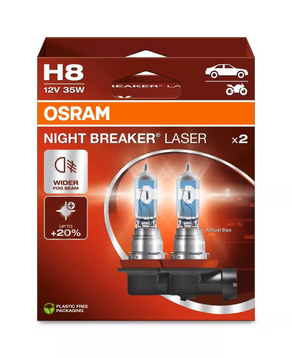 OSRAM NIGHT BREAKER LASER H8 64212NL 2HB 35W2V PGJ19-14062172387774