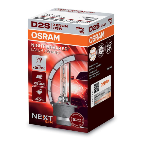 OSRAM XENARC NIGHT BREAKER LASER (NEXT GEN) 66240XNN 35W P32D-2 D2S 4052899631335