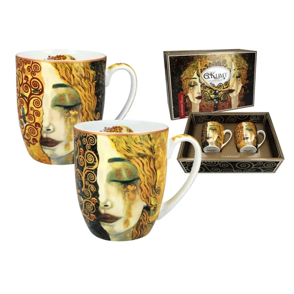CARMANI SET SOLJA ZA CAJ GUSTAV KLIMT GOLDEN TEARS 400ML