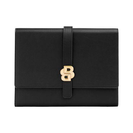 HUGO BOSS FOLDER A5 DOUBLE B BLACK & GOLD