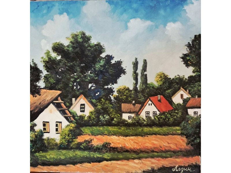 Ulje na platnu 40x40 cm, na blind ramu, autor LODIN
