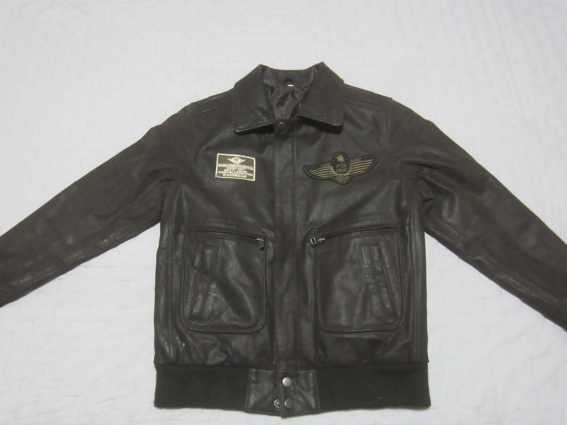 ARMY LEATHER kozna jakna za decake vel.10