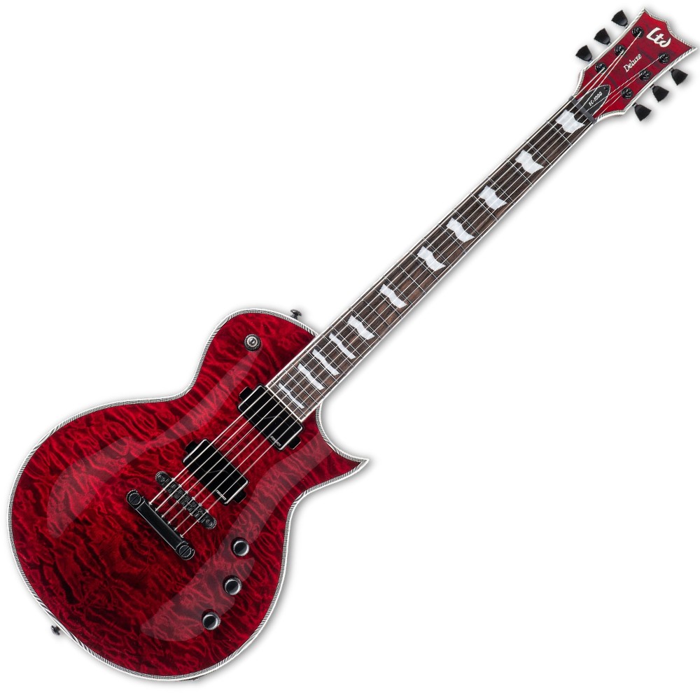 LTD EC-1000QM See Thru Black Cherry