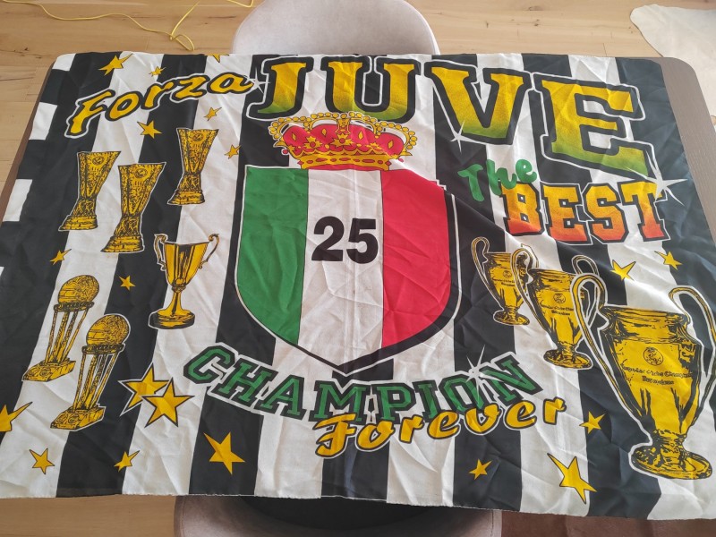 VECA ZASTAVA - FORZA JUVE - JUVENTUS ZAUVEK SAMPIONI