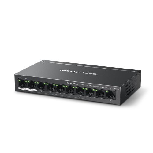 MERCUSYS MS110P(UN) 0-Port 10/100Mbps Desktop Switch with 8-Port PoE+