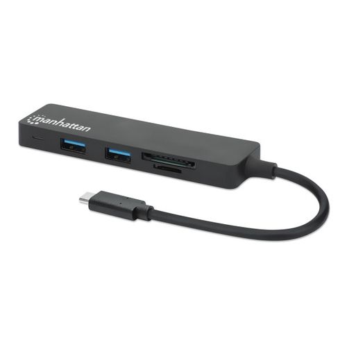 USB-C HUB 3-port Manhattan 164948 3.2 G1/5Gbps/Crni