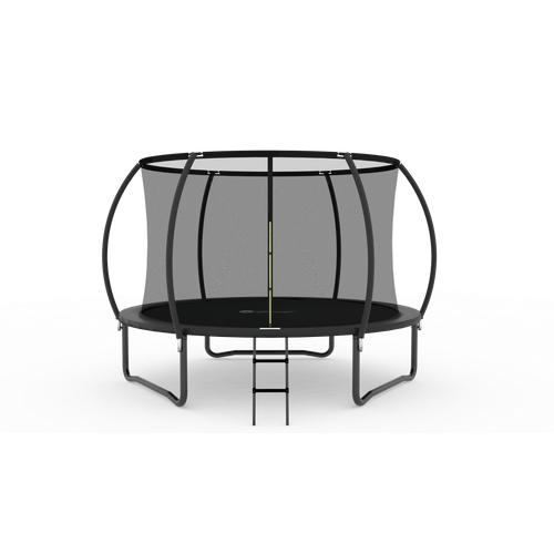 Trambolina Crna 244cm sa merdevinama i unutrašnjom sigurnosnom mrežom